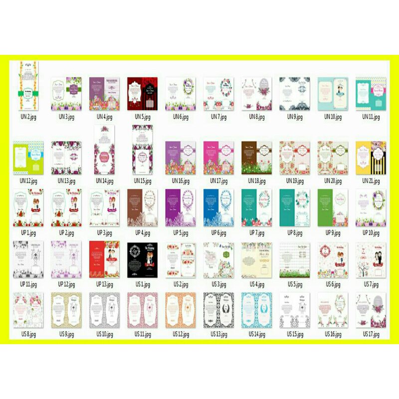 Jual TEMPLATE UNDANGAN FORMAT PSD PHOTOSHOP KOLEKSI DESAIN TEMPLATE ...