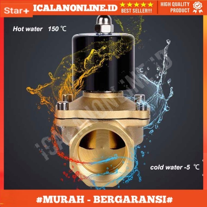 Jual Kran Otomatis/Electric Solenoid Water Valve 220V 1"/"/" | Shopee ...