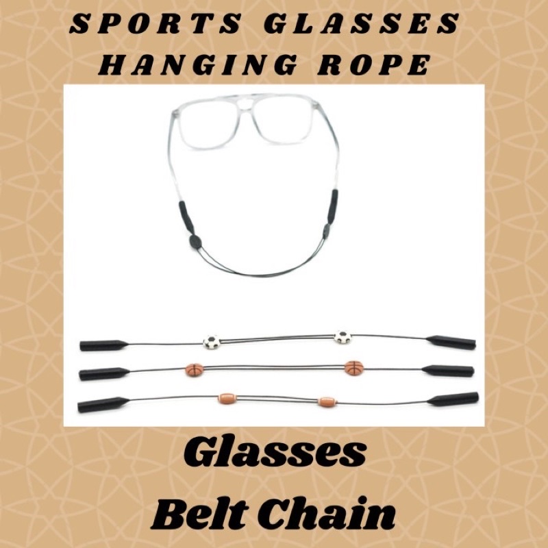 Jual Tali Kacamata Spectacles Sports Strap Glasses Belt Chain | Shopee ...