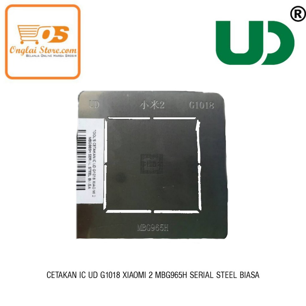 Jual TOOL'S CETAKAN IC UD G1018 XIAOMI 2 MBG965H SERIAL STEEL BIASA | Shopee Indonesia