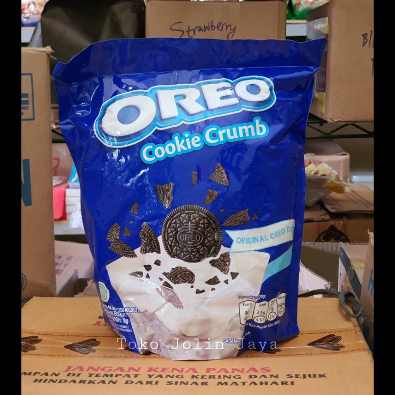Jual 1kg Oreo cookie crumb / remahan biskuit coklat oreo / topping oreo ...
