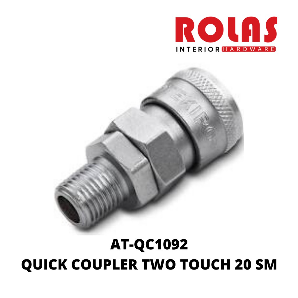 Jual TEKIRO QUICK COUPLER TWO TOUCH SM 20 SM AT-QC1092 / COUPLER TEKIRO ...