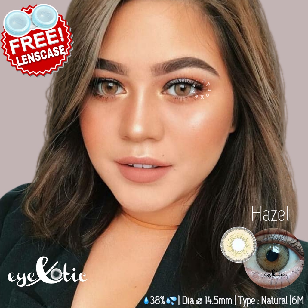 Jual Eyexotic Softlens EOS Sole 3 Tone Hazel | Shopee Indonesia