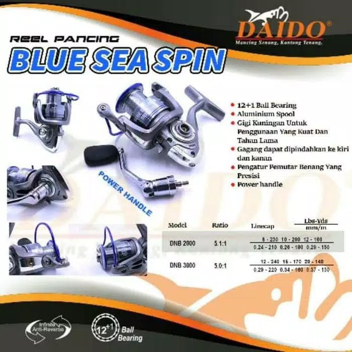 Jual daido blue sea spin | Shopee Indonesia