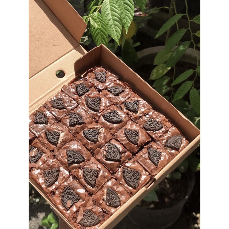 Jual DULCEBROWNIES | FUDGY BROWNIES TOPPING OREO | Shopee Indonesia