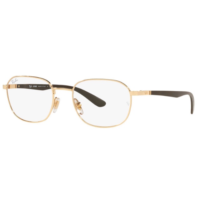 Jual Ray-Ban Frame Rectangle RX 6462 2500 54 Polished Gold | Shopee ...