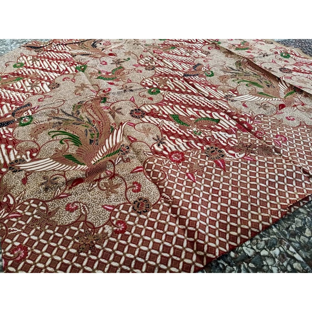 Jual Kain batik solo alusan parang peksi merah | Shopee Indonesia