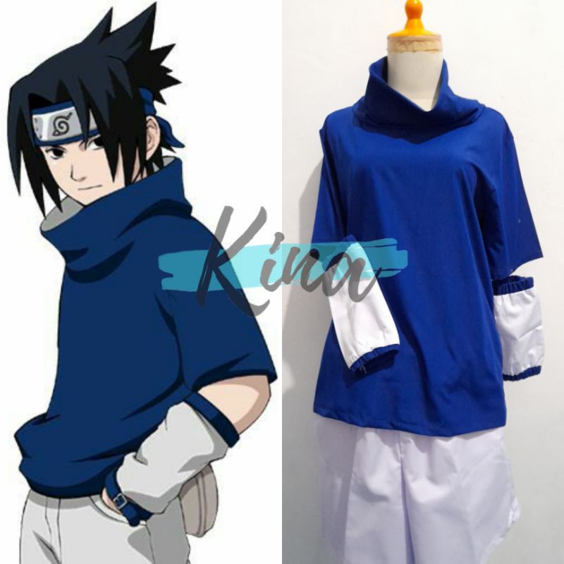 Jual Naruto Uchiha Sasuke Child ver Cosplay Costume Anime Male | Shopee ...