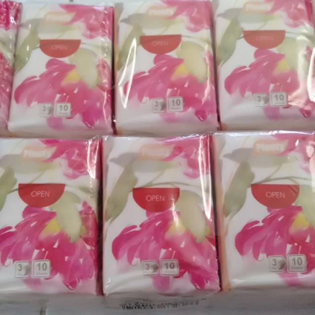 Jual Plenty tissue 10 Sheets 3 ply ( isi 10 pack) | Shopee Indonesia