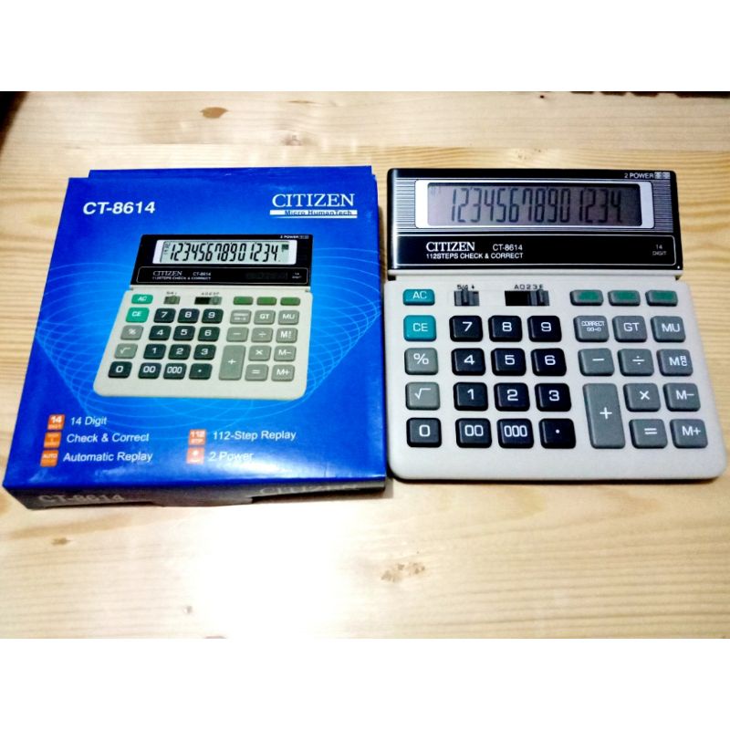 Jual Kalkulator Citizen CT-8614/kalkulator 14 Digit | Shopee Indonesia