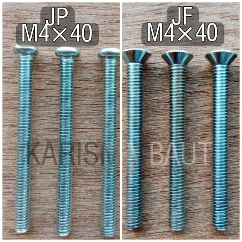Jual Baut JP M4 x 40 ( baut JP 4x40 ) / Baut JF M4 x 40 ( baut JF 4x40 ...