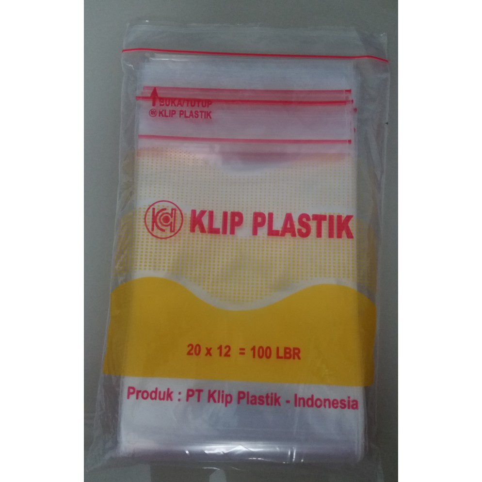 Jual Jual Plastik Klip / Plastik Ziplock Bening Natural Besar 12 X 20 ...