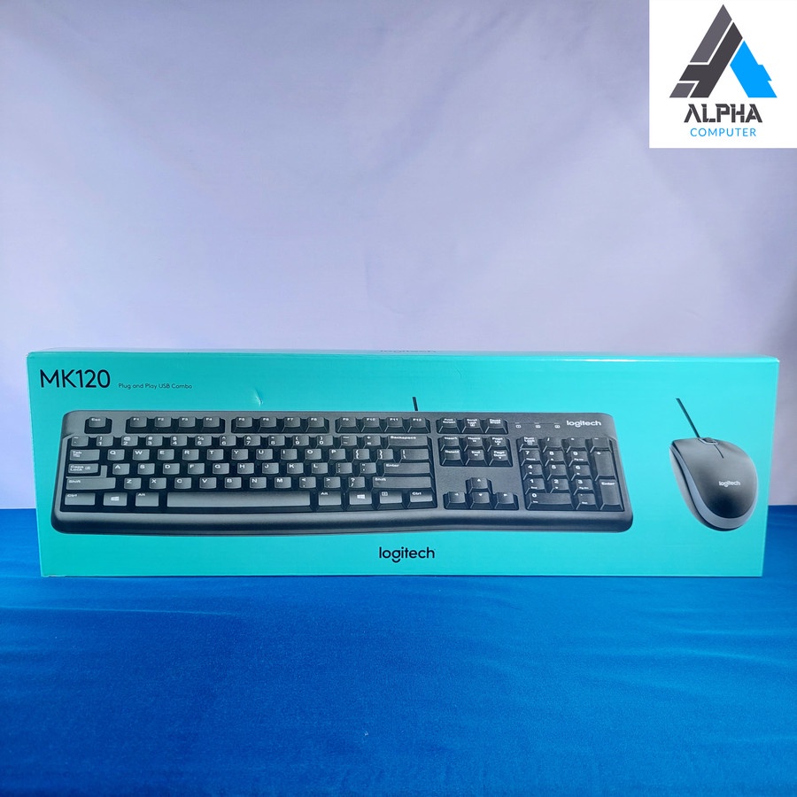 Jual KEYBOARD + MOUSE LOGITECH CLASSIC MK120 (K120 + B100) | Shopee ...