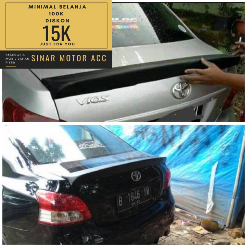 Jual Ductail Spoiler Spoon Toyota Vios gen 2 Murah Keren Termurah Keren ...