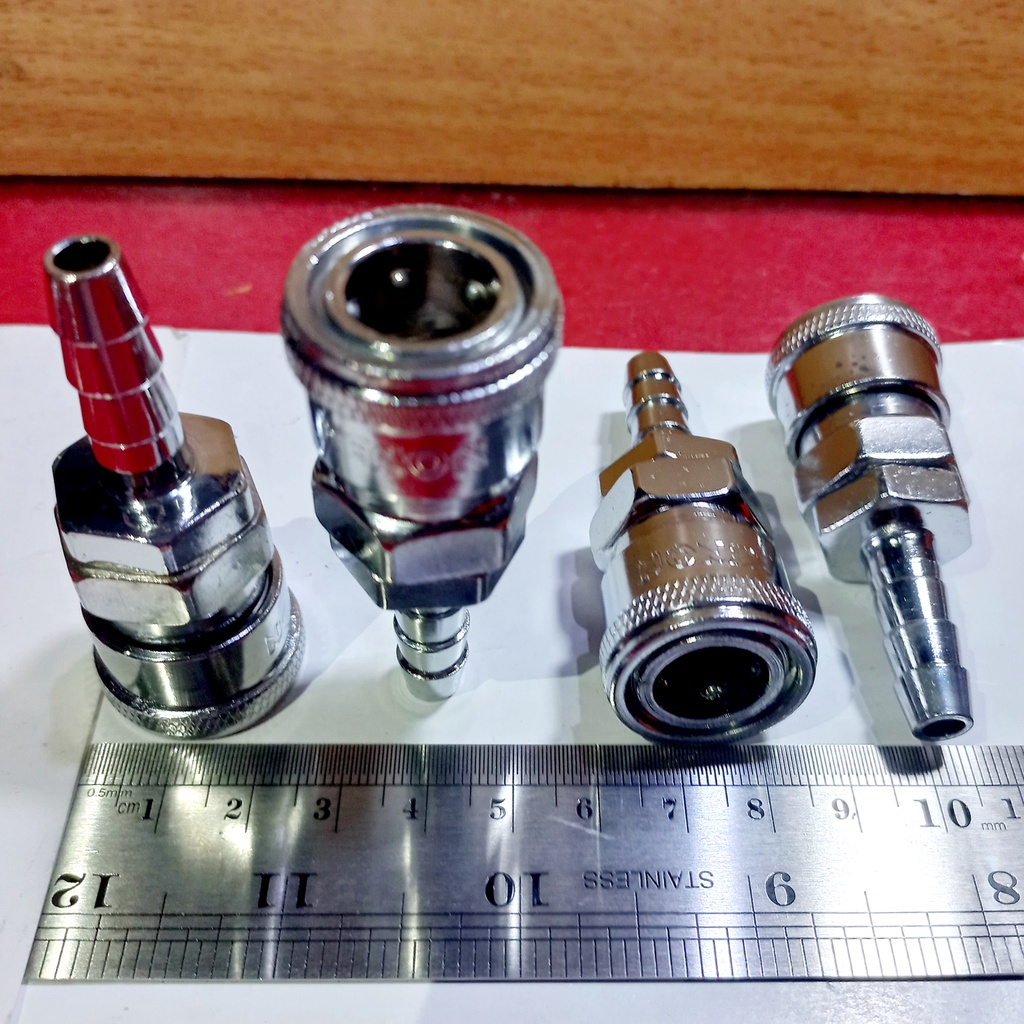 Jual SH 20 1/4" Quick Coupler Kopler Nepel Sambungan Selang Angin Air ...