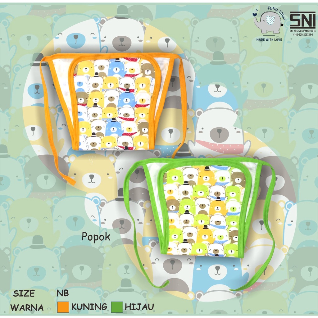 Jual FUKUSAWA-popok kain baby newborn seri SMILE BEAR | Shopee Indonesia
