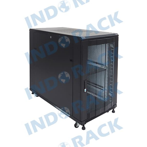 Jual INDORACK Rack Server Close Rack 20U 1150mm Perforated Door ...