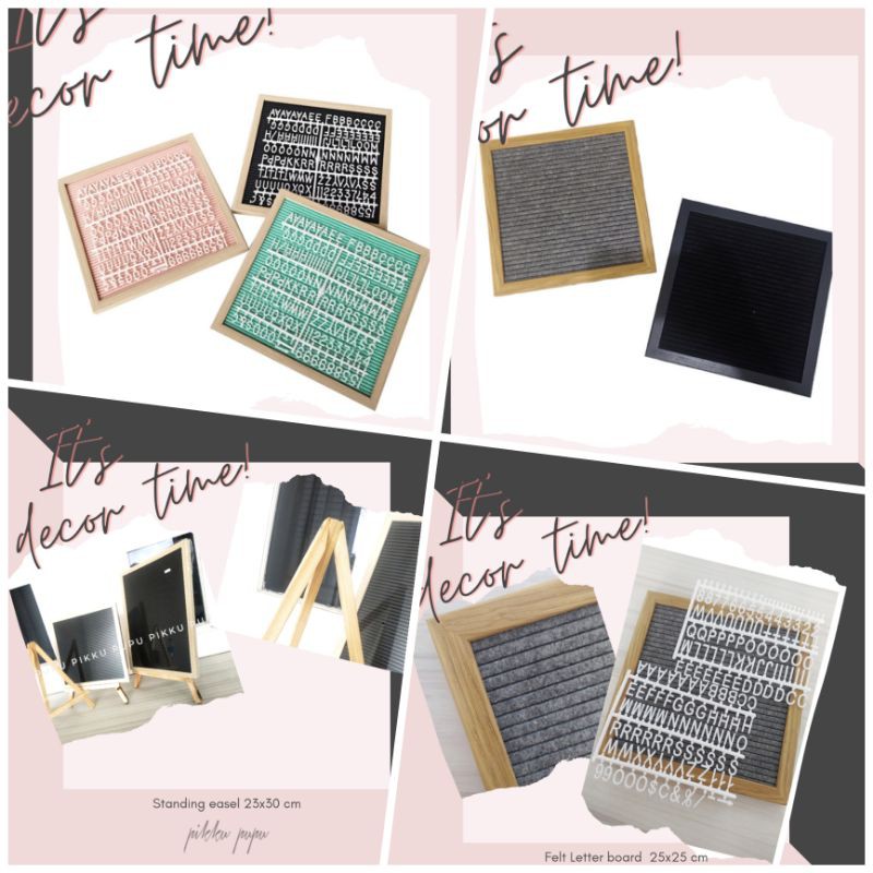 Jual Letterboard | papan huruf letter board | felt letter board | sudah ...
