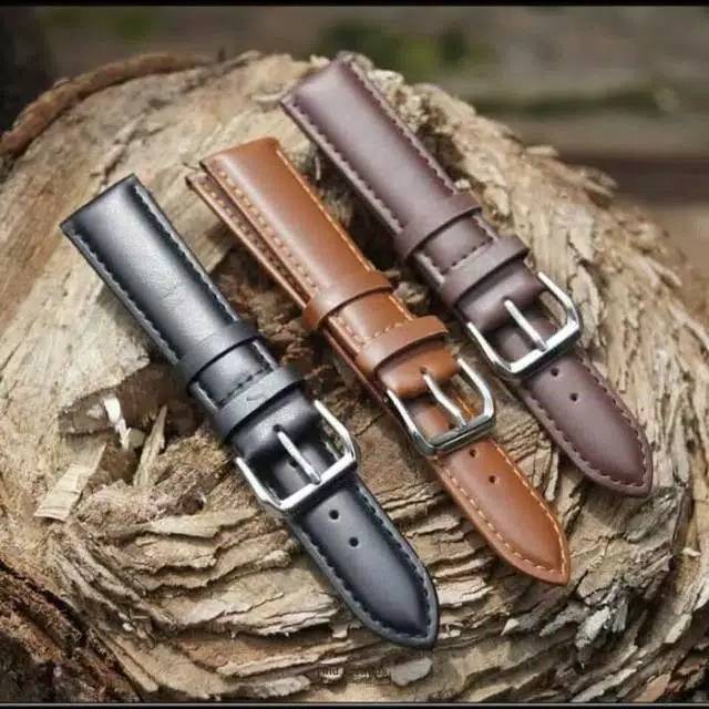 Jual STRAP TALI JAM KULIT UNIVERSAL LEATHER STRAP TALIJAM 16mm 18mm ...