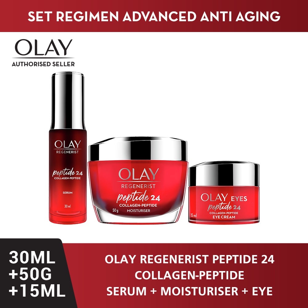Jual [Lebih Hemat] Olay Anti Aging Set Paket Skincare Lengkap Collagen ...