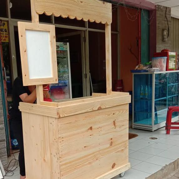 Jual Booth portable / gerobak / promo gerobak murah / booth kayu ...