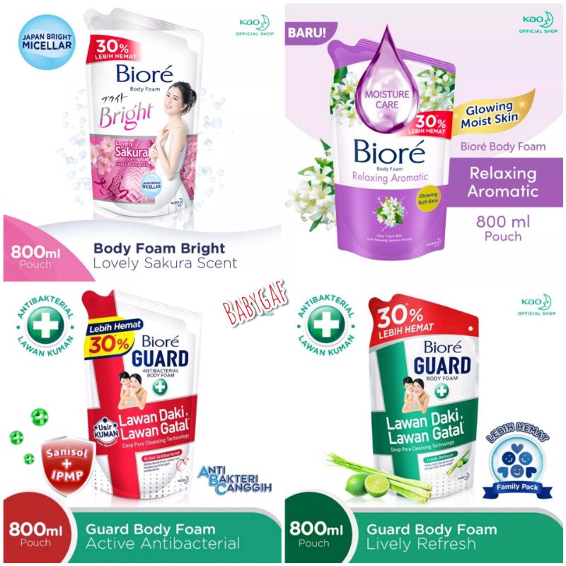 Jual Sabun Cair Biore 800 ml/ Biore body foam 800 ml | Shopee Indonesia