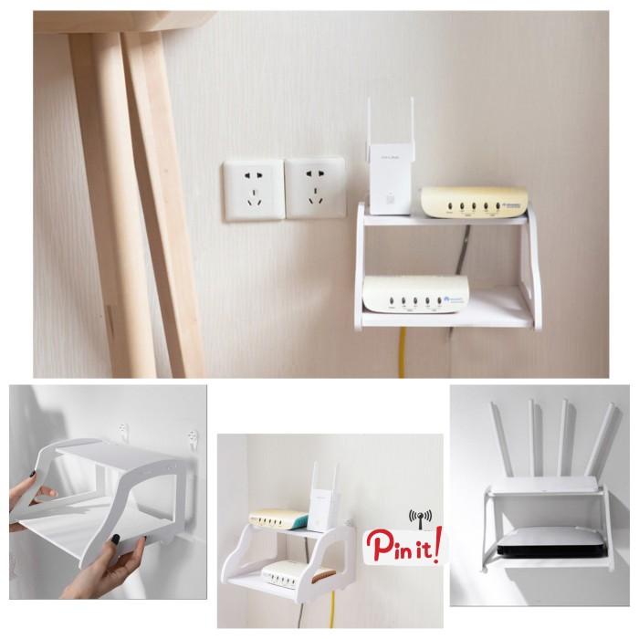 Jual Rak Dinding Gantung Tempel Tembok WIFI / Router / Modem ...