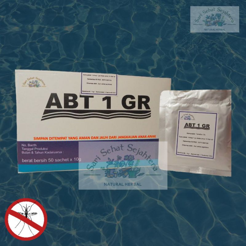 Jual ABT 1 GR Pembasmi jentik nyamuk 10gram | Isi 50sachet/box | Shopee ...
