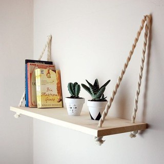 Jual Rak Dinding Ambalan 50 cm Tali Rustic 2 Tali | Shopee Indonesia