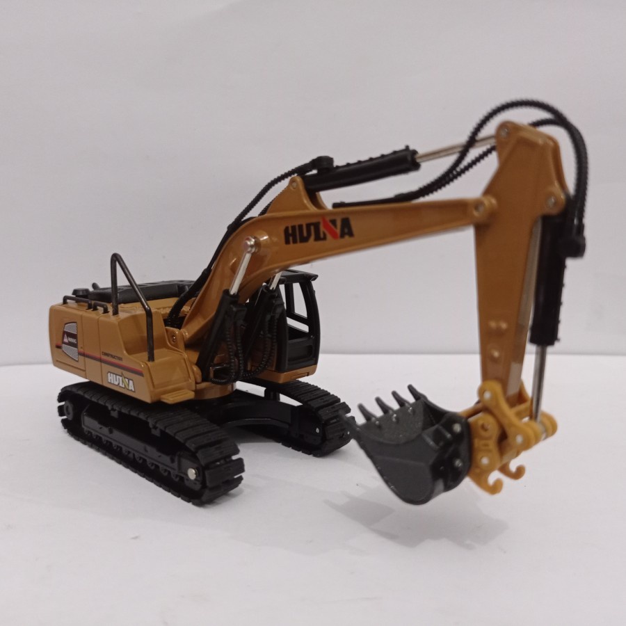 Jual Promo Diecast excavator Huina metal Grab Timber Drill Articulated ...