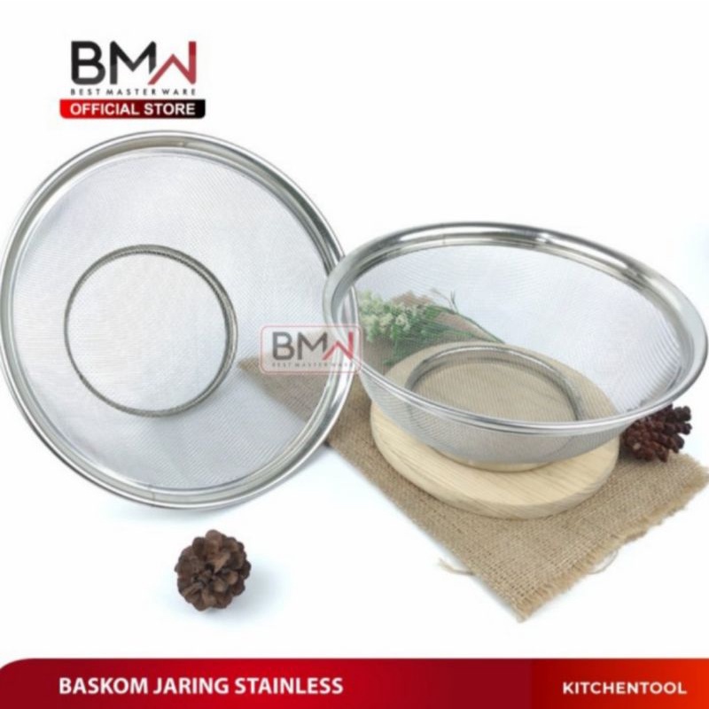 Jual BASKOM JARING STAINLESS BASKOM CUCI SAYUR BUAH KUALITAS BAGUS ...