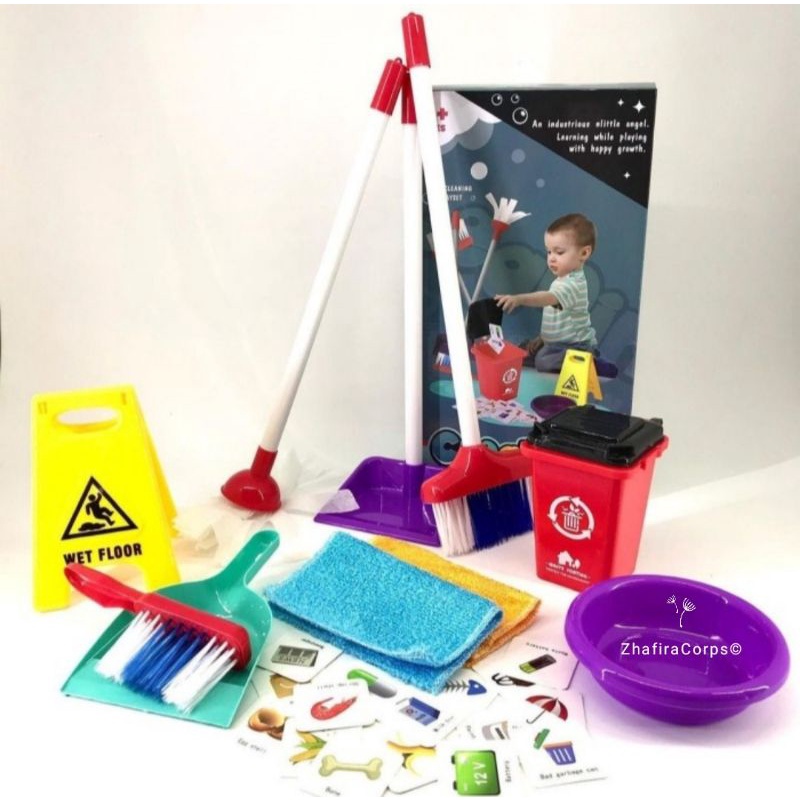 Jual Mainan Playset Alat Kebersihan Anak Edukatif Cleaning Set - Mainan ...