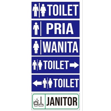 Jual STIKER TOILET,STIKER PENANDA ,TOILET PRIA, TOILET WANITA,JANITOR ...