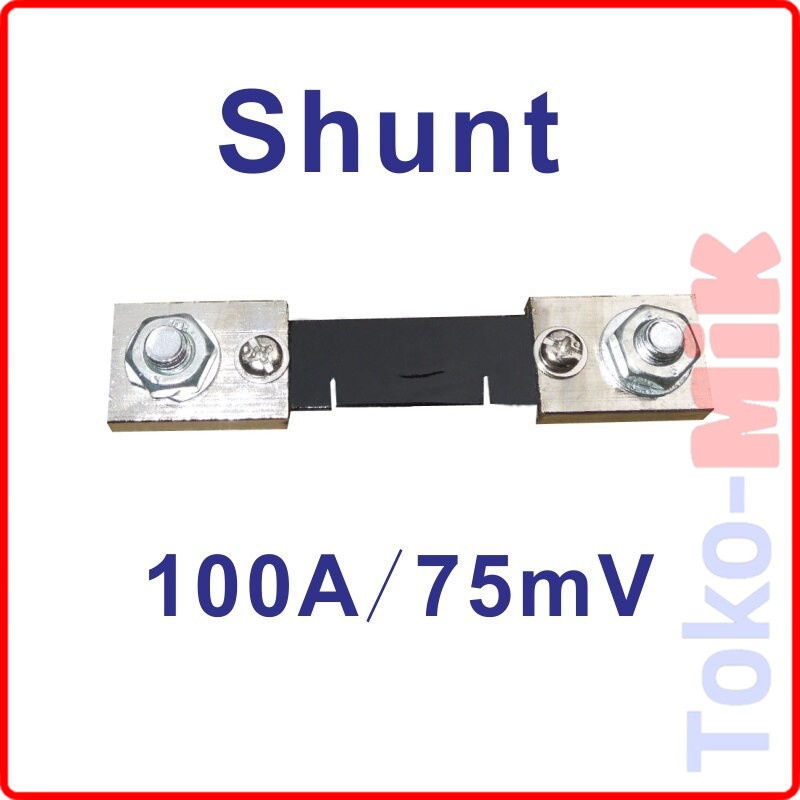 Jual Shunt 100A 75mV FL2 FL-2 untuk DC Ampere Meter Watt meter Ammeter ...