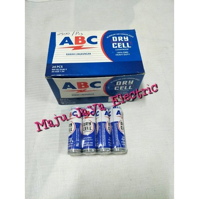 Jual Baterai ABC Battery Size AA A2 Biru 1.5 V Volt Batere 1.5V Batre ...