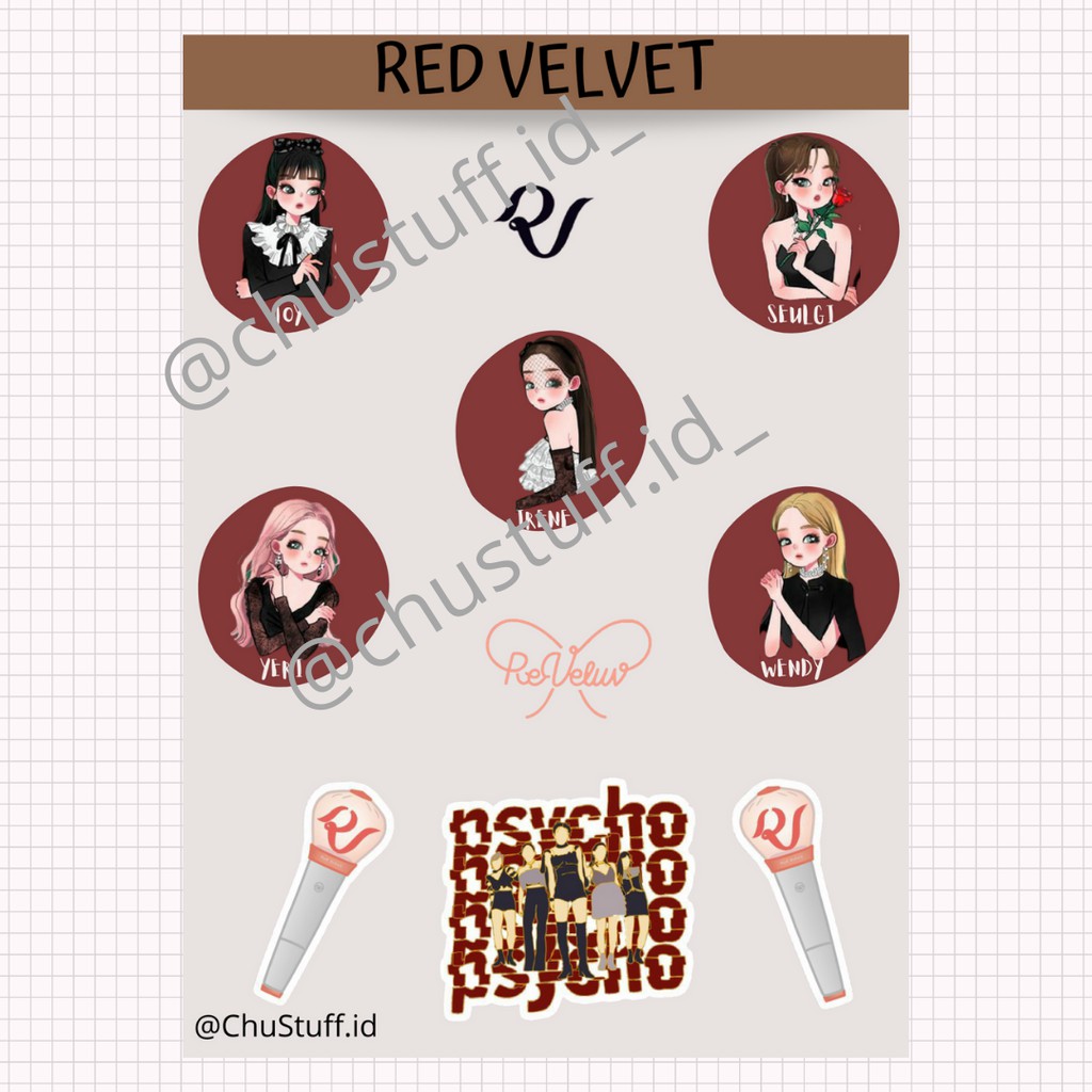 Jual Sticker Red Velvet Edition | Shopee Indonesia