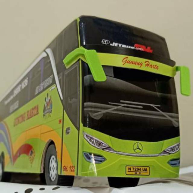 Jual Miniatur Bus bis / mainan bus bis GUNUNG HARTA Jetbus SHD | Shopee ...