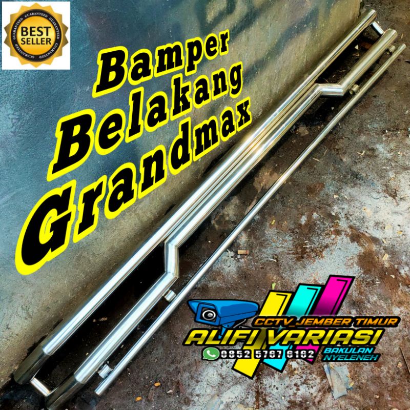 Jual Bamper Bemper Bumper Belakang stainlees Grandmax | Shopee Indonesia