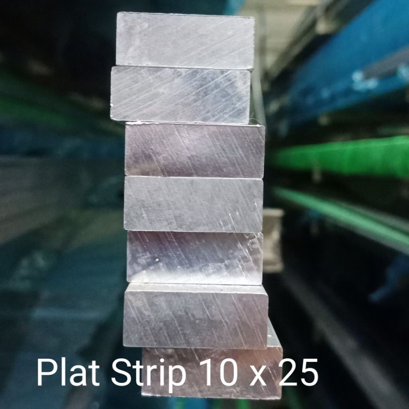 Jual Plat Strip Aluminium 10mm x 25mm x 500mm / strip alumunium ...