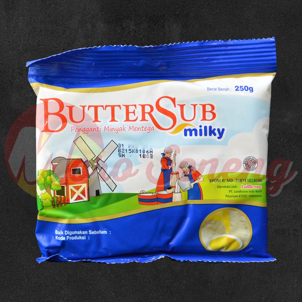 Jual Buttersub Milky Sachet Pengganti Minyak Mentega Aroma Susu ...