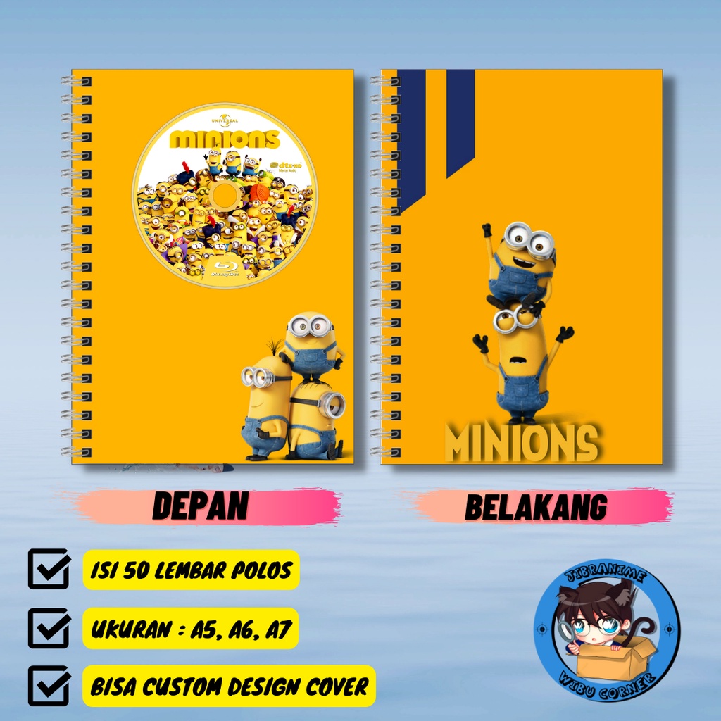 Jual note book / buku catatan despicable me MINIONS | Shopee Indonesia