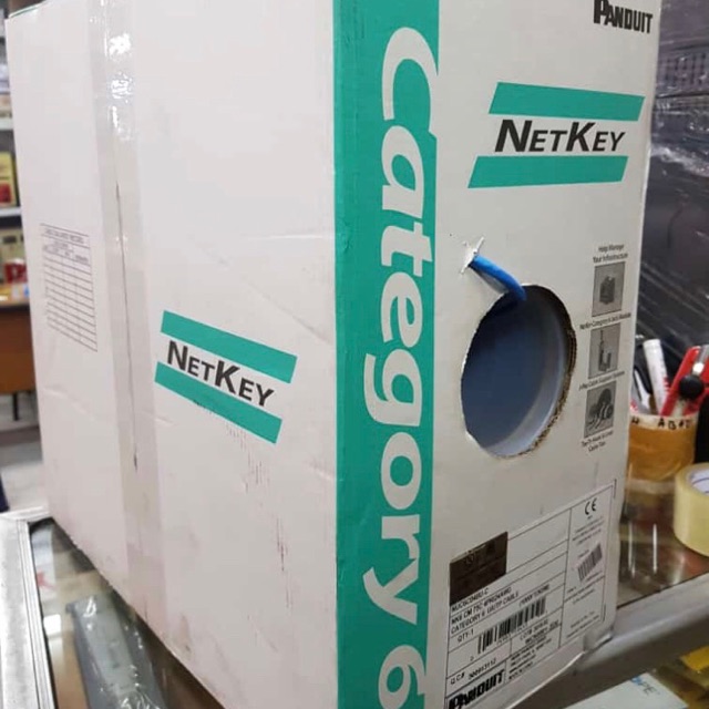 Jual Kabel Data UTP PANDUIT Cat 6 NETKEY NUC6C04BU-C / PANDUIT Cat6 ...