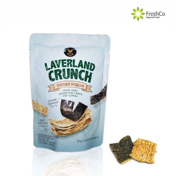 Jual FRESHCO Laverland Fish And Seaweed Chips Original [ 1 Pack ...