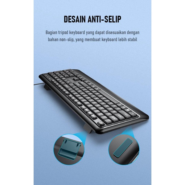 Jual ROBOT KM2600 Wired USB Mouse + Keyboard Kombo | Shopee Indonesia
