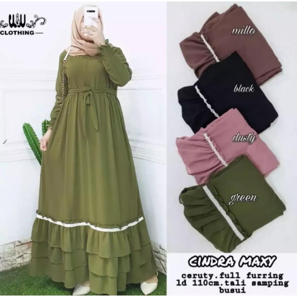 Jual GAMIS CERUTY BABYDOLL HQ REMPEL KELILING LAPIS PURING SESUAI WARNA ...