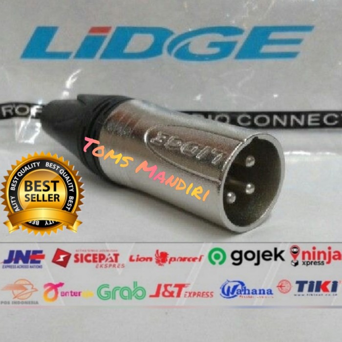Jual Jack cannon/ XLR male Lidge 3p | Shopee Indonesia