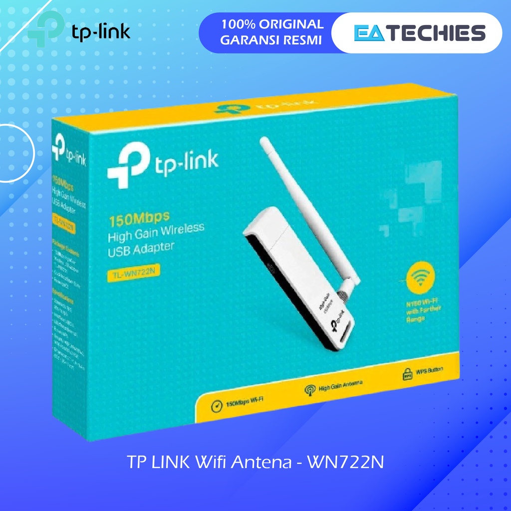Jual TP Link WN722N - USB Wifi Dongle Adapter 150Mbps High Gain TP-LINK ...