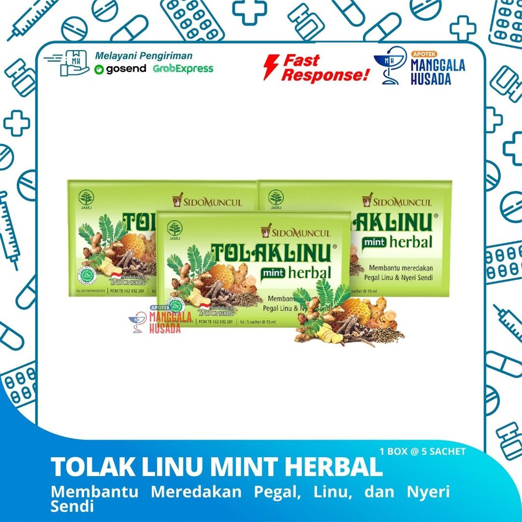 Jual TOLAK LINU HERBAL MINT PER SACHET @ 15 ML | Shopee Indonesia