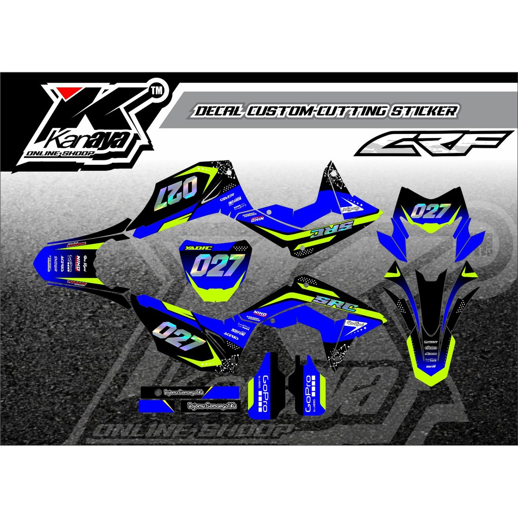 Jual Decal CRF Sticker Supermoto, Decal CRF / KLX BF / Gordon /Dtracker ...