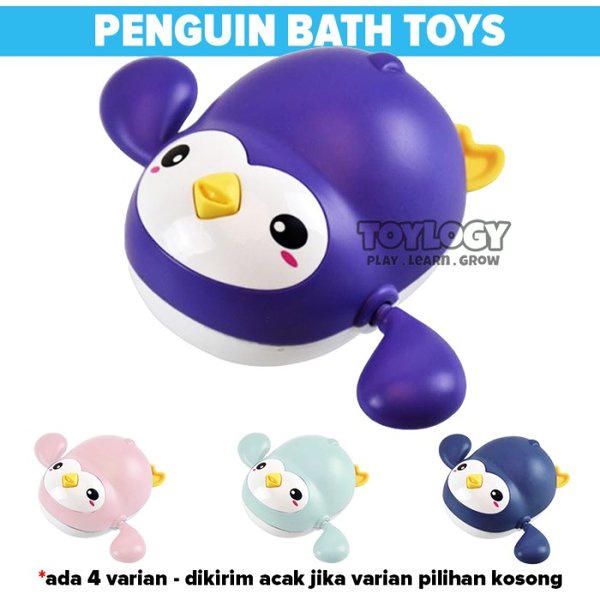 Jual Mainan Mandi Anak Wind Up Penguin Pinguin Berenang Gerak Air Putar ...